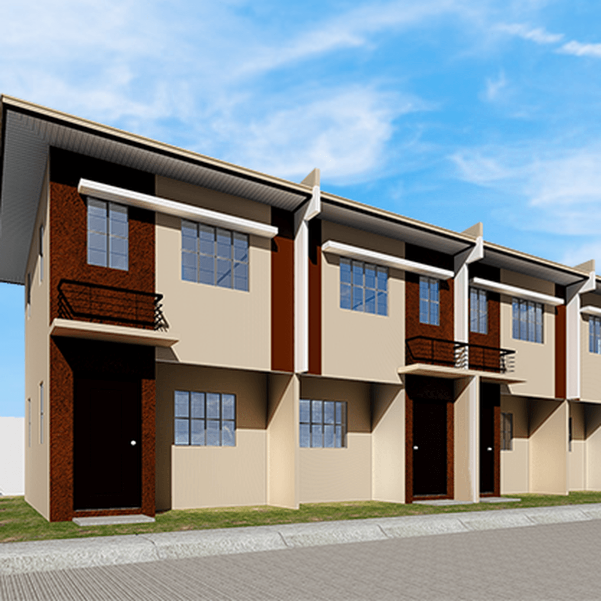 Angeli Townhouse Inner Unit 36sqm in Lumina Iloilo [House and Lot 🏘️ ...