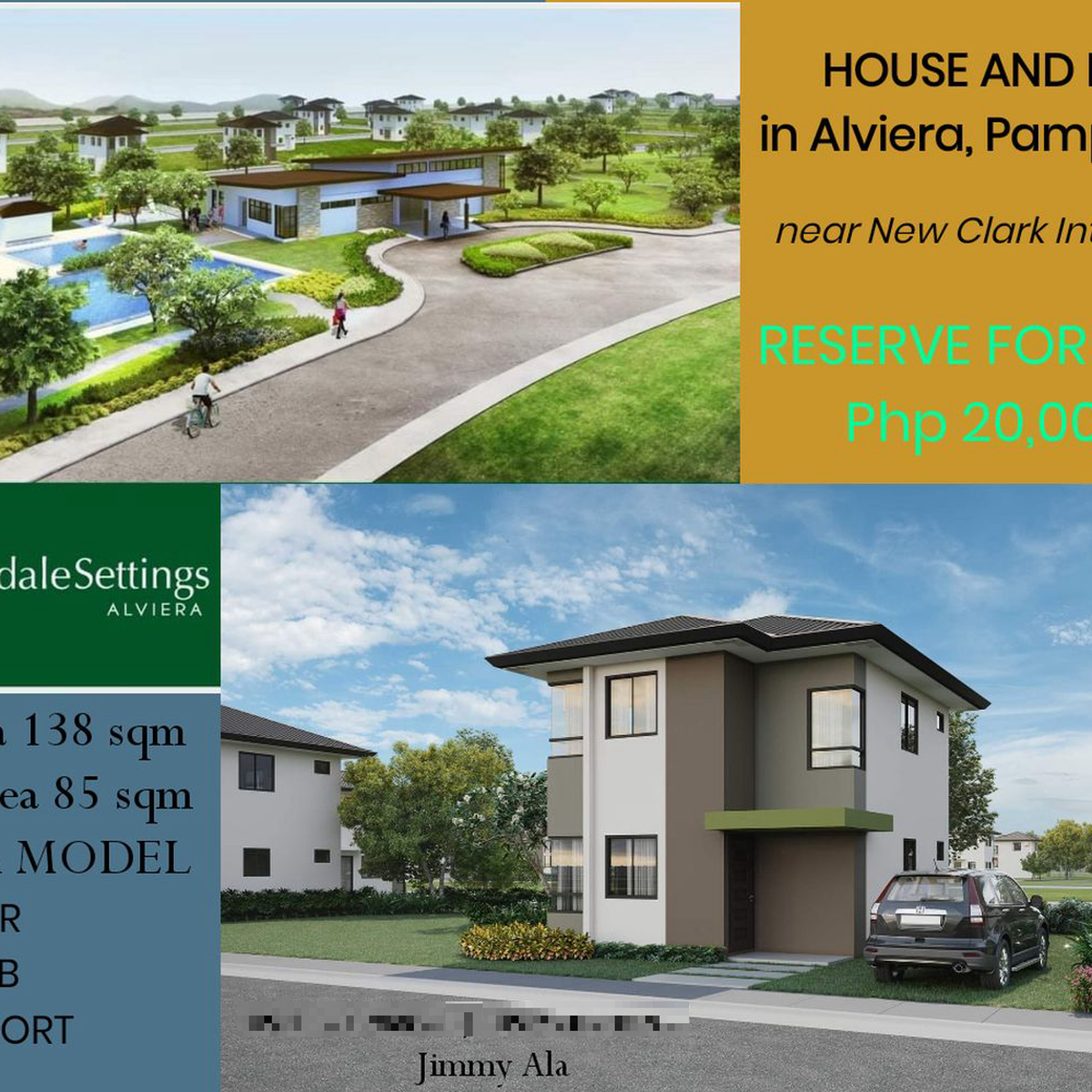 Exclusive House and Lot in Alviera AVIDA NORTHDALE Settings nr Clark ...