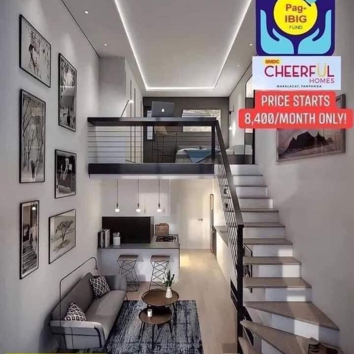 Loft-Type Two storey House For Sale in Clark Mabalacat Pampanga [House ...