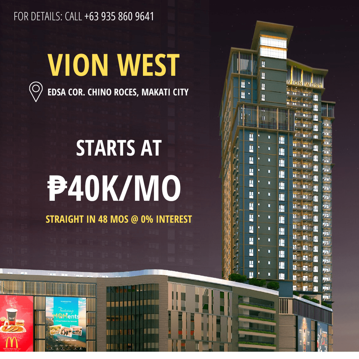 NEW PRESELLING STUDIO IN MAKATI VION WEST (Megaworld) PRESELLING CONDO ...