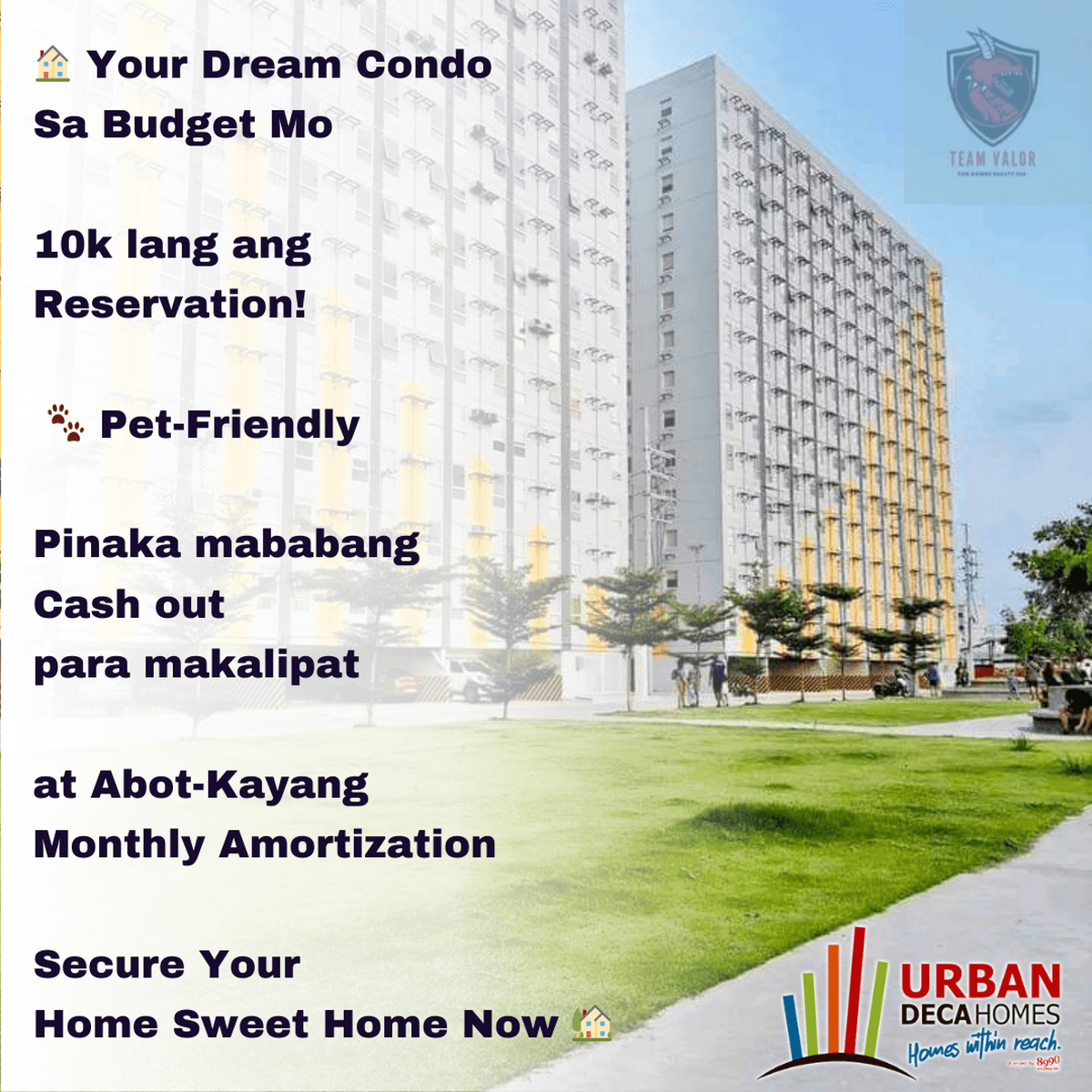 30sqm 2-bedroom Condo For Sale in Urban Deca Homes Pasig Metro Manila ...