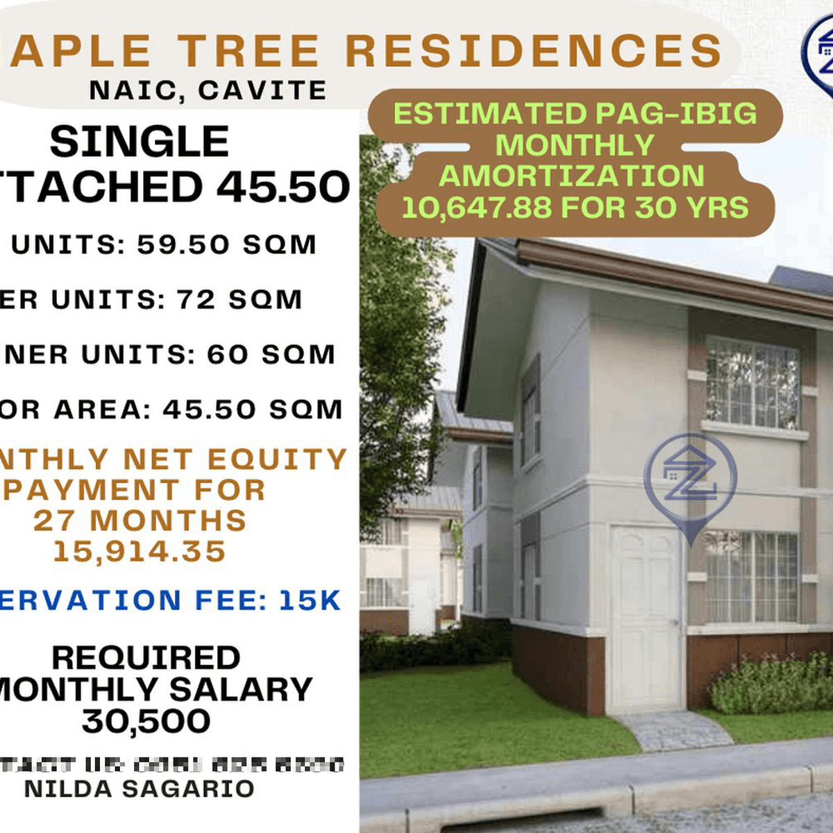 Newly Open Maple Tree Residences Single Attached 45.5 [House and Lot 🏘️ ...