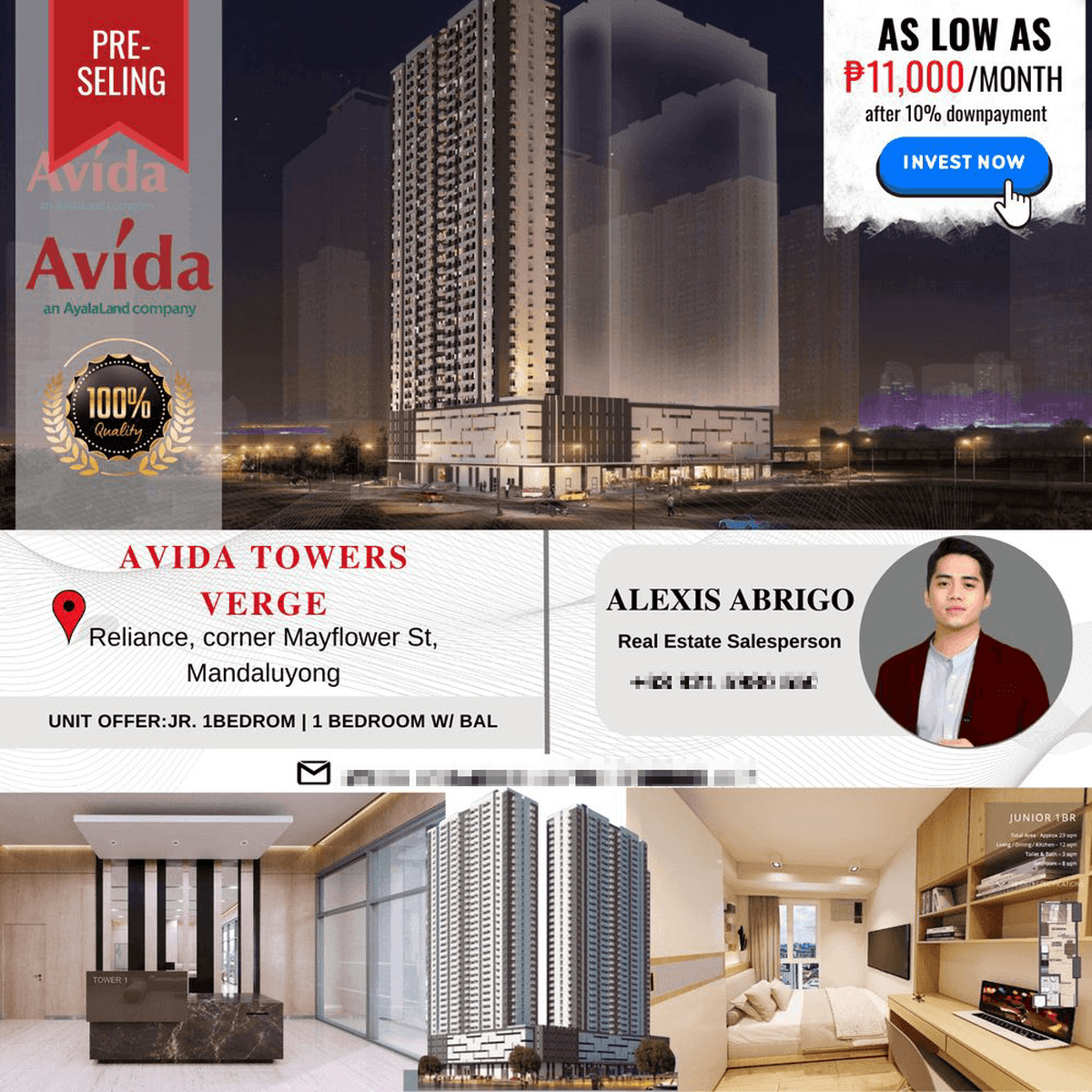 PRE-SELLING, Avida towers Verge in Mandaluyong [Condo 🏙️] (June 2024 ...