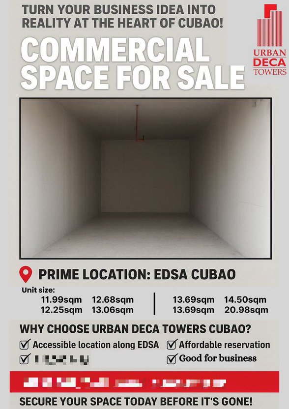 Urban Deca Homes Towers Cubao Commercial Property For Sale Cubao Quezon ...