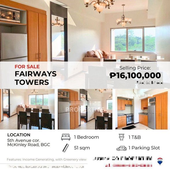 Fairways Tower BGC [44,079 Properties] (March 2025) on OnePropertee.com