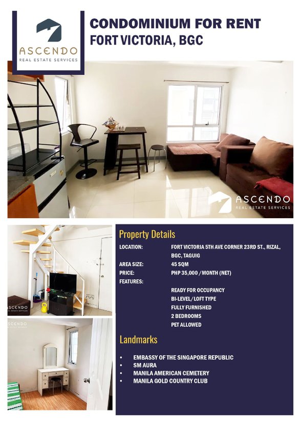 Fort Victoria Condo BGC Taguig [2,865 Properties] (November 2024) on ...