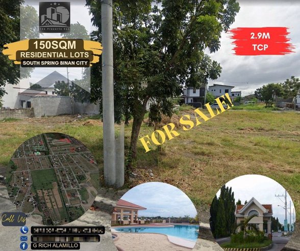 South Springs Residential Estate Lot For Sale Binan Laguna [2,081 ...