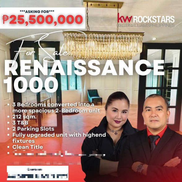 Renaissance 1000 Condo For Sale Ortigas Pasig [240 Properties] (August 2025) on OnePropertee.com