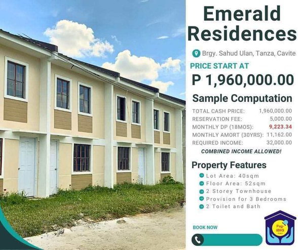 Emerald Residences House And Lot For Sale Tanza Cavite [2,327 ...