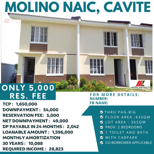 Brgy Molino Naic Cavite [773 Properties] (May 2025) on OnePropertee.com