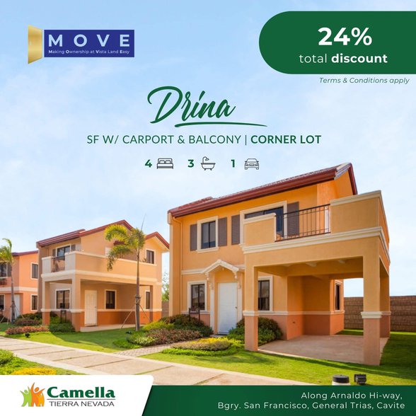 Camella Lessandra House And Lot For Sale General Trias Cavite [1,281 ...