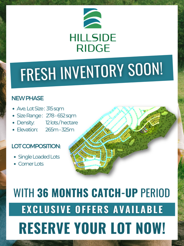 Hillside Ridge Lot For Sale Silang Cavite [501 Properties] (January ...