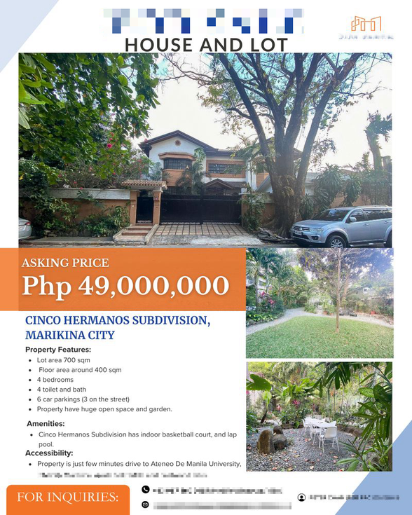 6 Car Parking House And Lot For Sale Marikina [74 Properties] (March ...