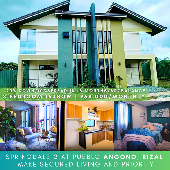 Springdale Pueblo House And Lot For Sale Angono Rizal [62 Properties ...
