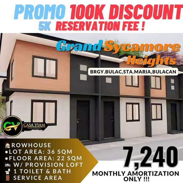 Grand Sycamore Heights House And Lot For Sale Santa Maria Bulacan [367 ...