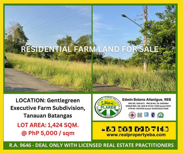 Residential Farm Lot For Sale Talisay Batangas 🚜 [210 Properties] (July ...