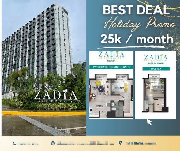 Zadia Tower 1 Or 2 [44,916 Properties] (January 2025) on OnePropertee.com