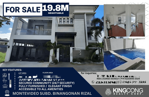 Montevideo House And Lot For Sale Binangonan Rizal [2 Properties ...