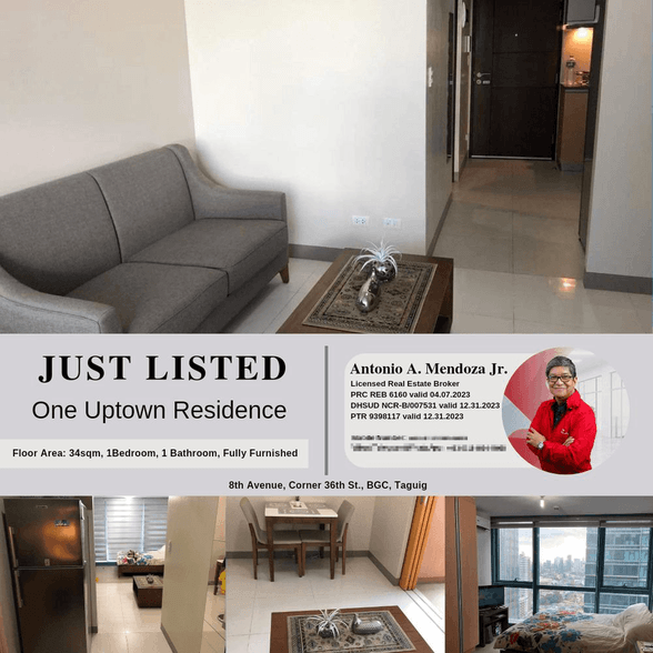 One Uptown Residences Condo For Sale BGC Taguig [9,499 Properties ...