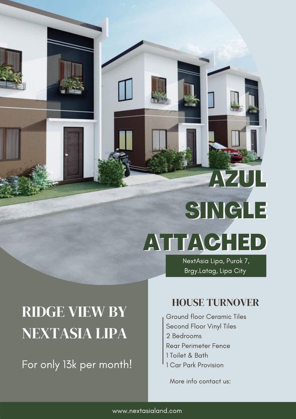 Next Asia Lipa Batangas Single Attached House And Lot For Sale [5,337 ...