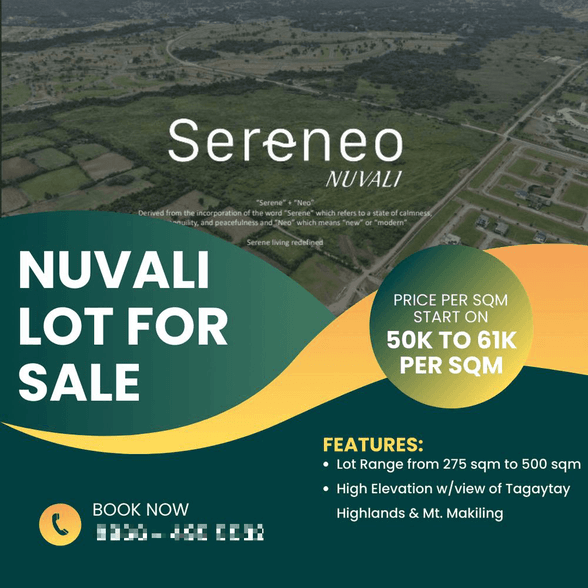Alveo Sereneo Lot For Sale Nuvali Calamba Laguna [165 Properties] (June ...