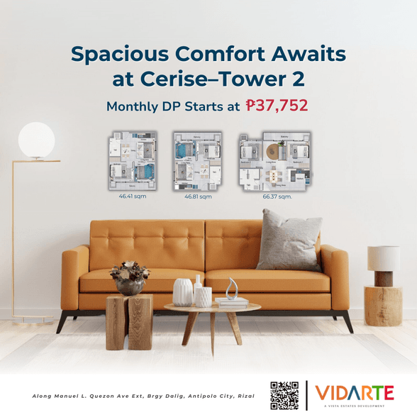 Cerise Tower Vidarte Residences Condo For Sale Antipolo Rizal [50 ...