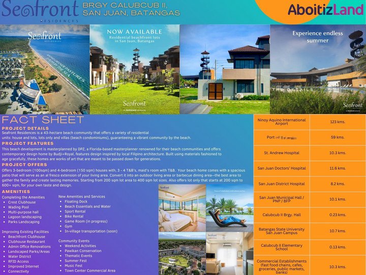 Beachfront living in San Juan: Seafront Residences by AboitizLand [Lots ...
