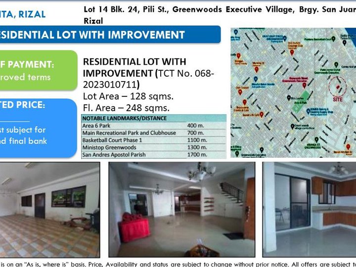 Residential Lot with Improvement in Greenwoods Executive Village ...