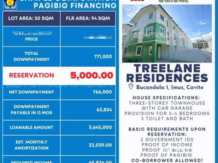TREELANE RESIDENCES BUCANDALA IMUS [Houses and Lots 🏘️] (July 2025) in ...