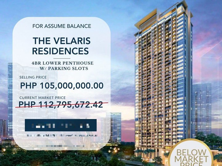For Sale 4 Bedroom (4BR) | Pre Selling Condo Unit at The Velaris Residences, Bridgetown Pasig ...