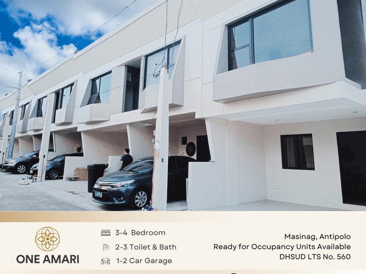 One Amari Place- 3 Bedroom Townhouse for sale in Antipolo Rizal [House ...
