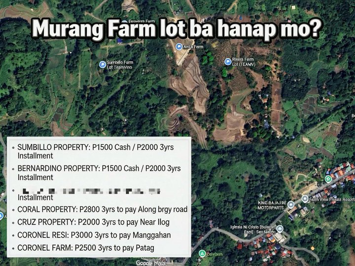 200 sqm Farm Lot For Sale in Norzagaray Bulacan [Lots 🚜] (May 2026) in ...