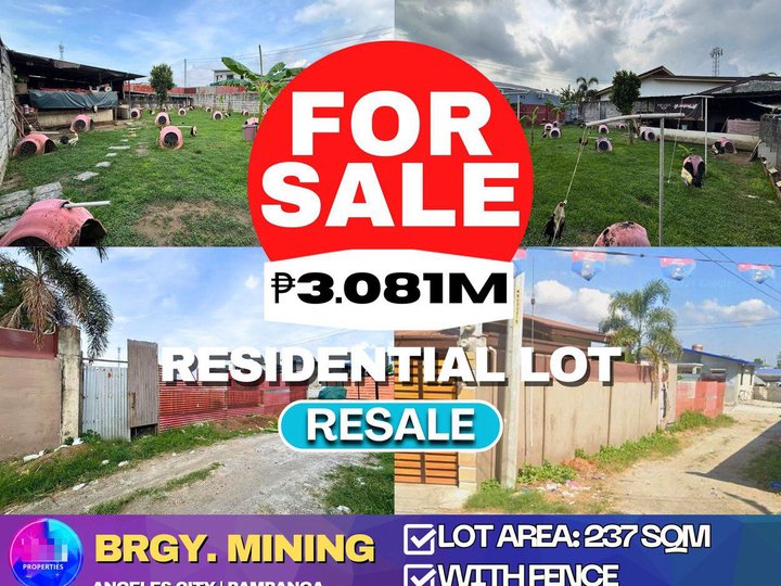 Residential Lot clean title with fence for Sale in Angeles Pampanga ...