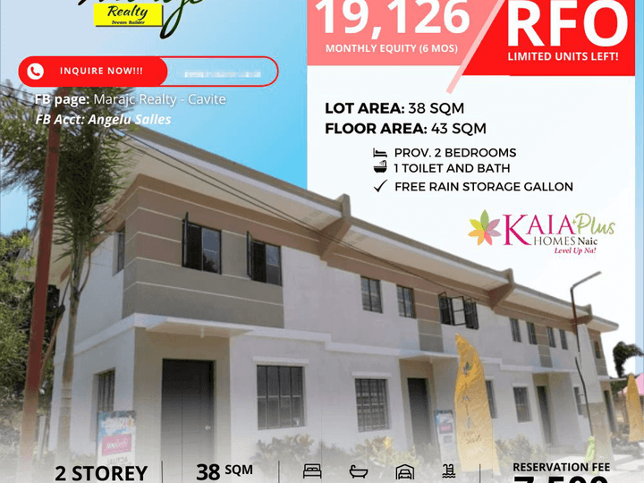 KAIA HOMES RFO 2-bedroom TH For Sale thru Pag-IBIG in Naic Cavite ...
