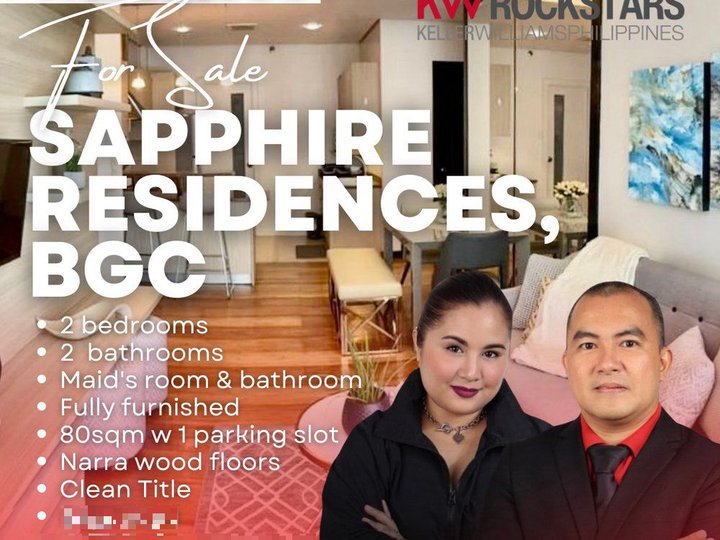 Fully Furnished, Interior Designed 2 Bedroom Unit For Sale at Sapphire ...