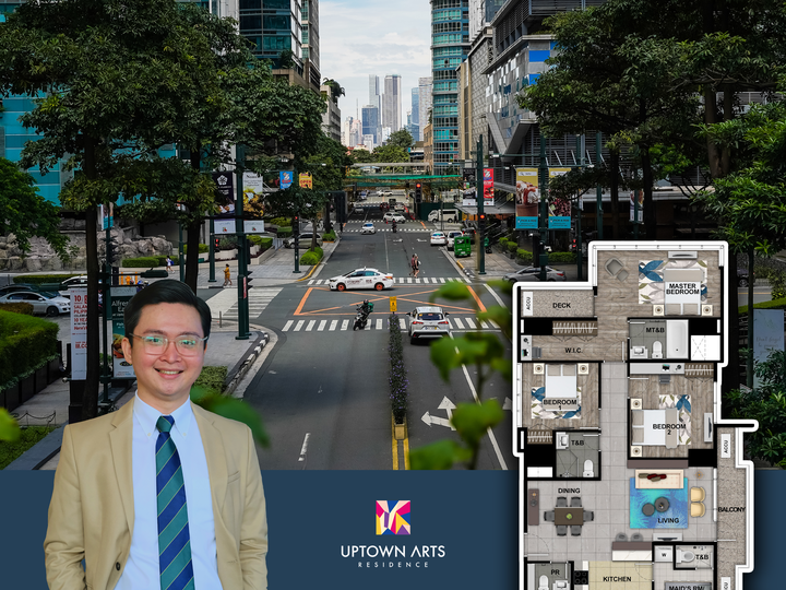 Uptown Arts 3 bedroom 125.5 sqm Preselling Bgc condo for sale Taguig ...