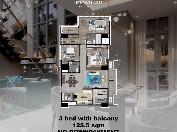 125.50 sqm 3-bedroom Condo For Sale Bgc Fort Bonifacio Taguig City ...