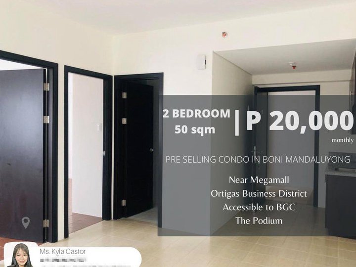 Condo in Mandaluyong 2 Bedroom 50.32 sqm | P25,000 month | Rent to Own ...