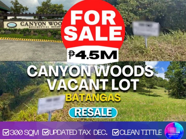 Canyon Woods Vacant For Sale Lot 300 sqm Clean Title Batangas [Lots 🚜 ...