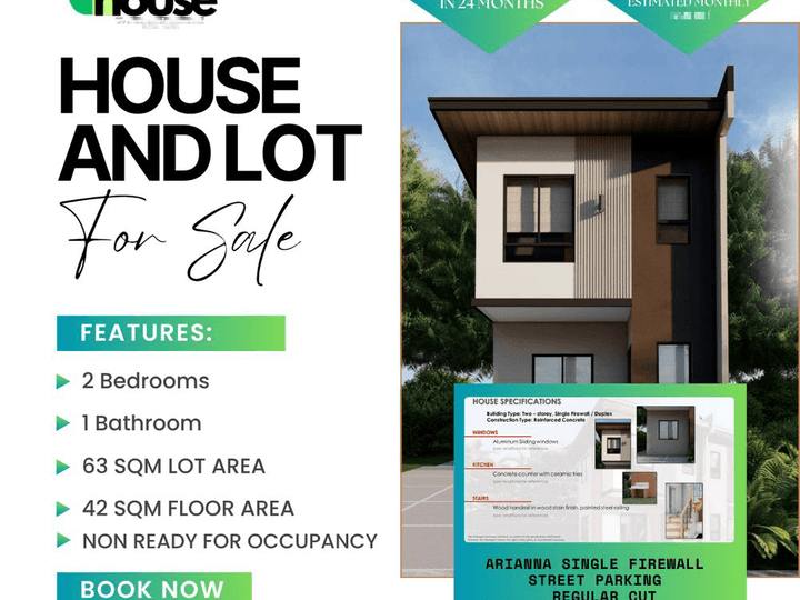 Non RFO 2-bedroom Single Firewall/Duplex House For Sale in San Jose Del ...