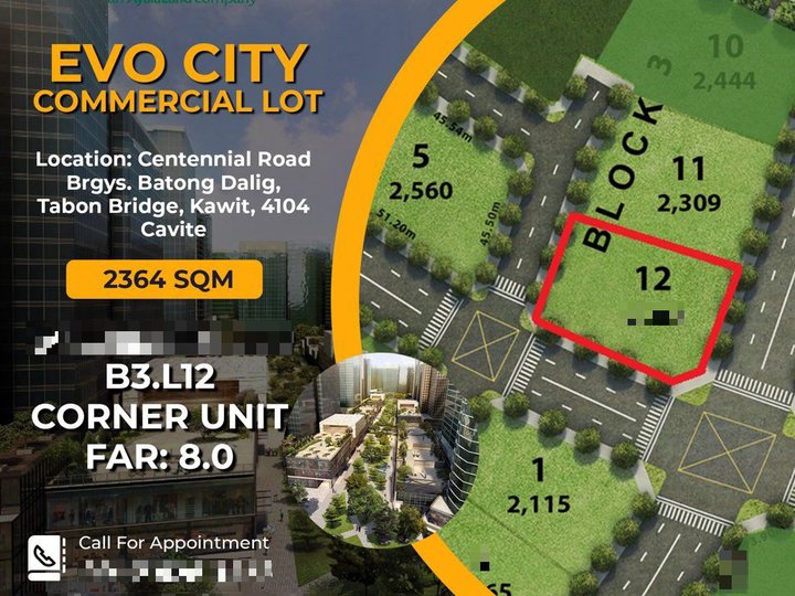 2364 sqm Commercial Lot For Sale in Cavite Evo City by Ayala Land [Lots ...
