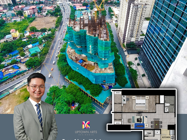 62 sqm 1 bed with balcony Uptown Arts Bgc preselling condo for sale ...