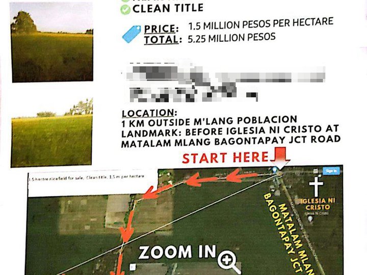 3.5 hectares farm lot ricefield [Lots 🚜] (September 2025) in Davao Park ...
