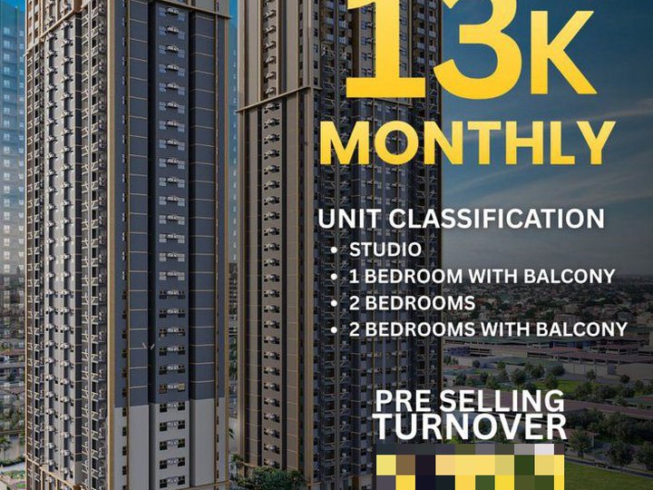 PRE SELLING CONDO STUDIO UNIT IN CUBAO QUEZON CITY nearby TIP