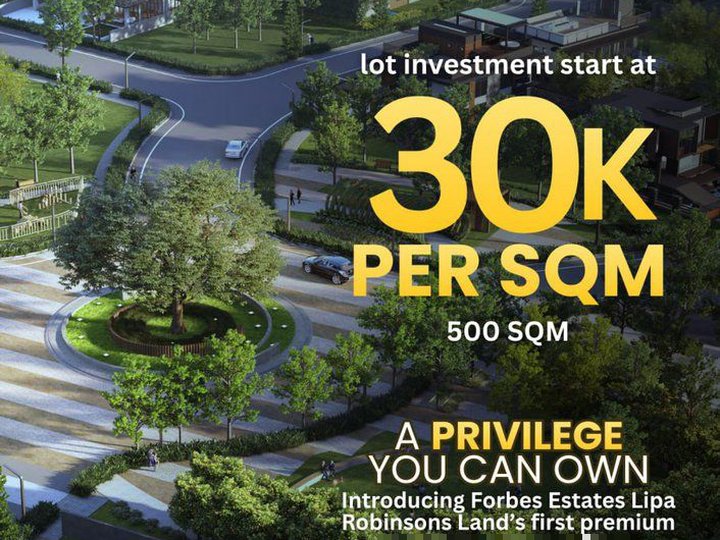 FORBES ESTATE LIPA 500SQM LOT IN LIPA BATANGAS nearby STAR TOLL
