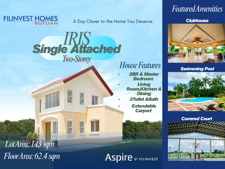 2-Storey House Iris Unit For Sale in Baan KM3 in Filinvest Homes Butuan ...