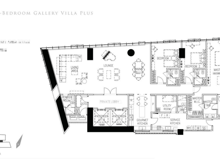 FOR SALE: Park Central Tower, North Tower - 3 Bedroom Gallery Villa ...
