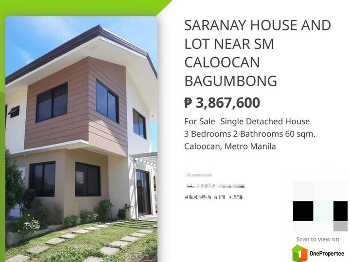 SARANAY HOUSE AND LOT NEAR SM CALOOCAN BAGUMBONG [Houses and Lots 🏘️ ...