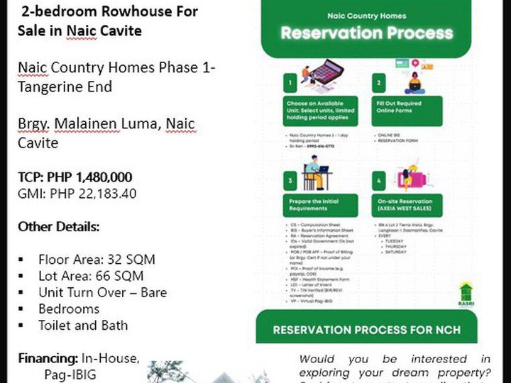 2-bedroom Rowhouse For Sale in Naic Cavite [Houses and Lots 🏘️ ...