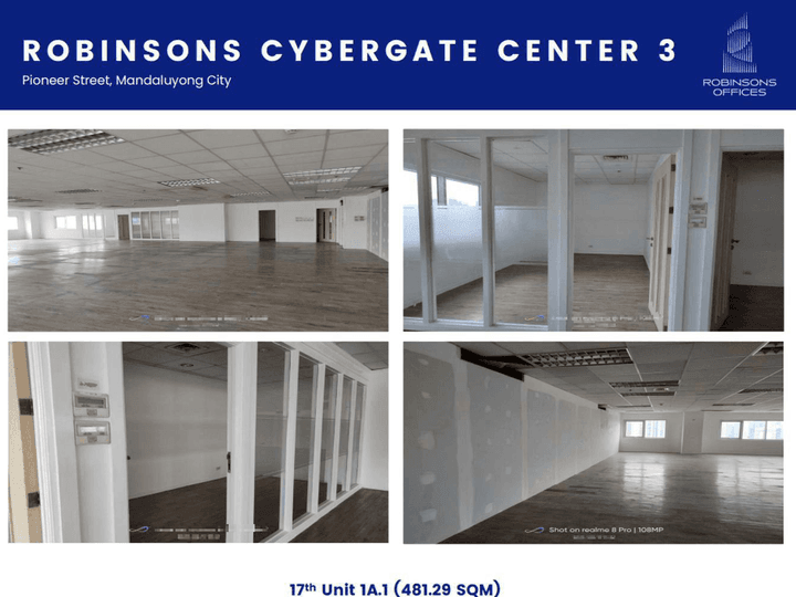 481.29 sqm Upscale Rental Office Space at Robinsons Cybergate 3 ...